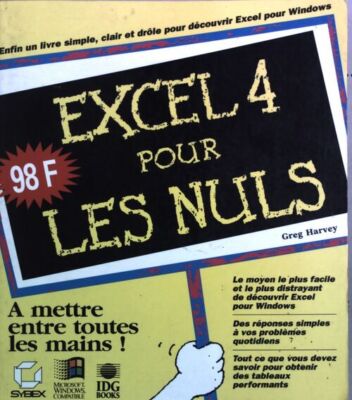 Excel 4 pour les nuls - Greg Harvey - V144993 | eBay