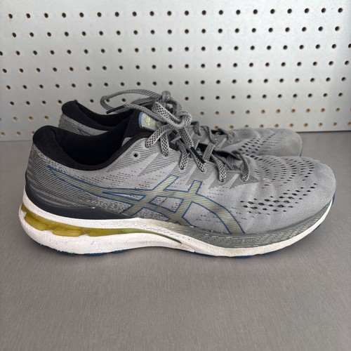 Asics Gel Kayano 28 Mens 10 Shoes Sheet Rock Hazard Green Grey 1011B189 ...