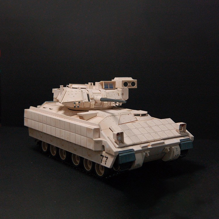 1:43 US M2 Bradley Infantry Fighting Vehicle Paper Model Unassembled ...