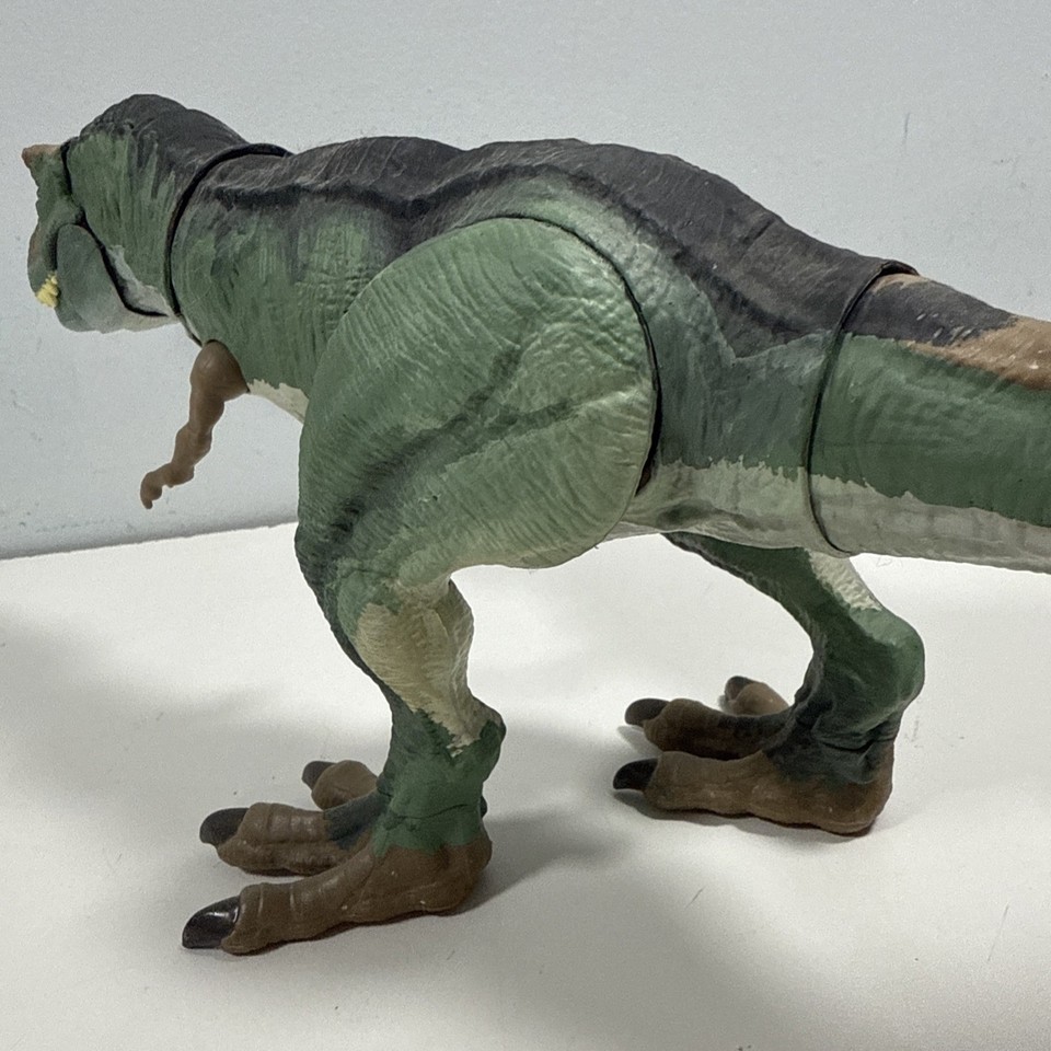 Custom Mattel Jurassic World Bull Buck T-Rex Rebirth Inspired Green Rex ...