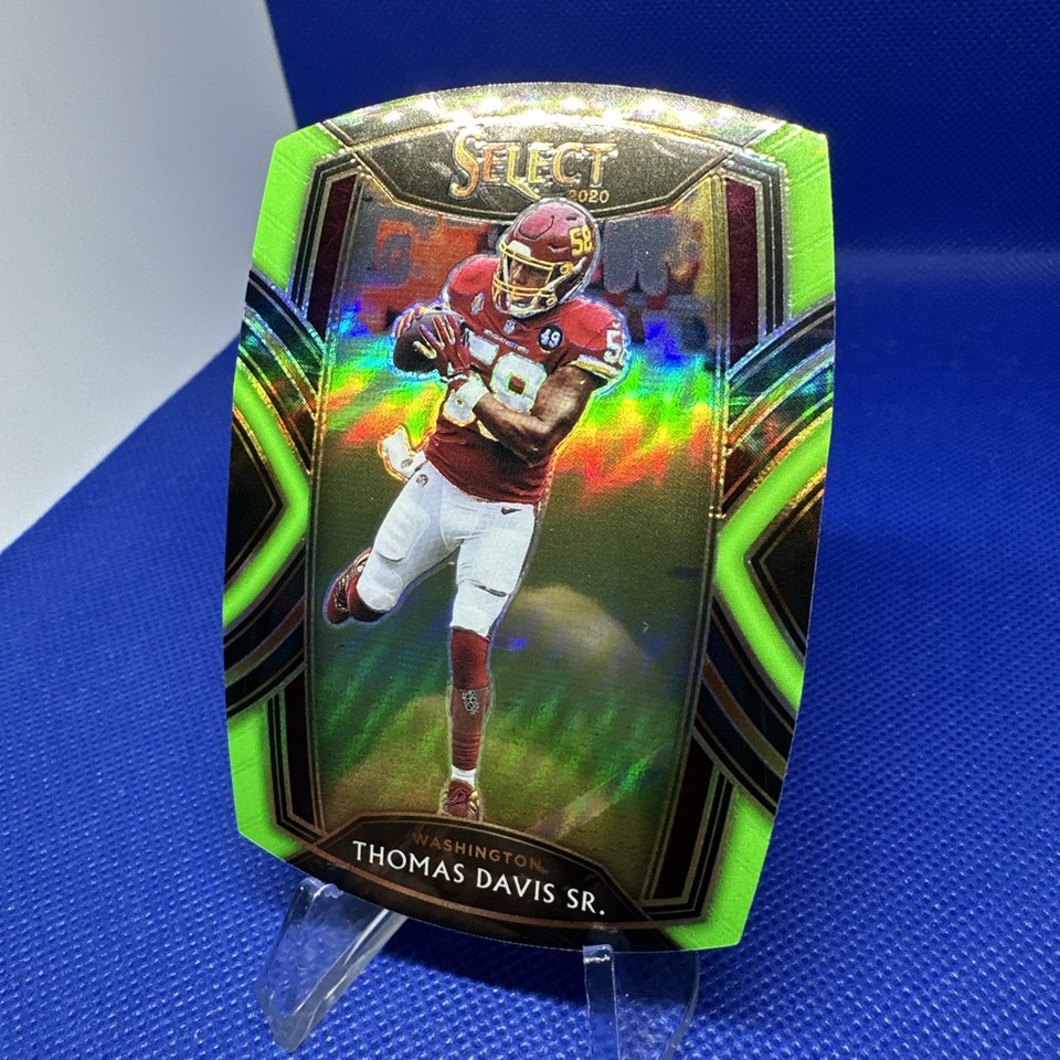 Thomas Davis Sr. 2020 Select Lime Green Die-Cut Prizm #221 Washington ...