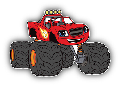 Blaze Cartoon Funny Sticker Bumper Decal - ''SIZES'' | eBay