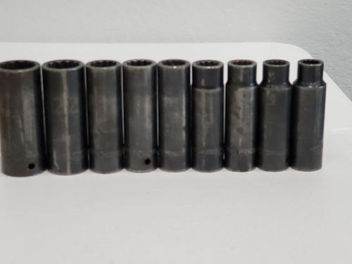 Matco 9 Pc Impact Socket Set 3/8” Drive mm | eBay