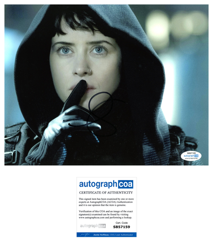 Claire Foy Signed Autographed The Girl in the Spider's Web 8x10 Photo ...