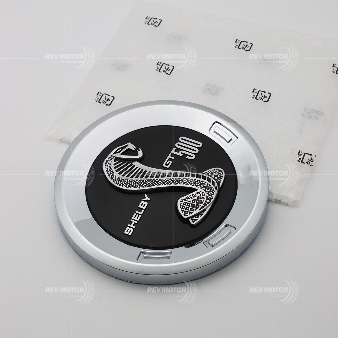 Chrome Black Decklid Emblem 5.9'' Round Trunk Badge For Mustang SHELBY ...