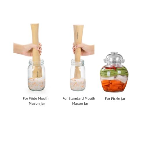 Sauerkraut Pounder, Wood Vegetable Fermentation Tamper, Cabbage ...