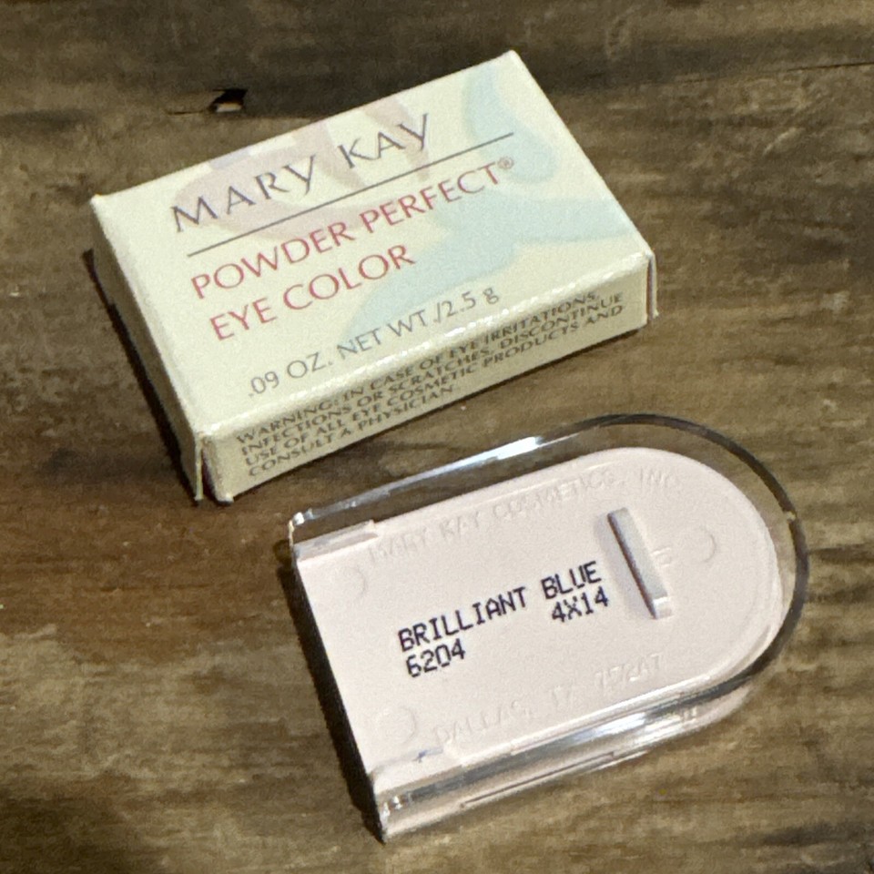 Mary Kay Powder Perfect Eye Color Brilliant Blue #6204 New In Box Rare ...