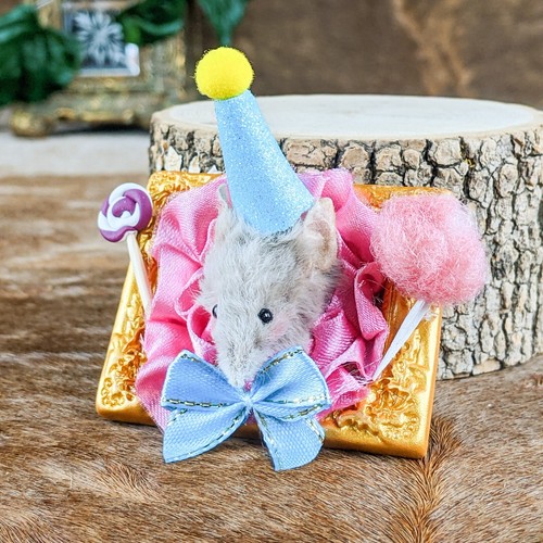 Clown Mouse Head Magnet Taxidermy gift Display Curiosity Odditiy ...