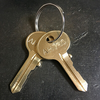 (2) Anderson Hickey Filing Cabinet Keys Cut Key Code AH700 -AH824 ...