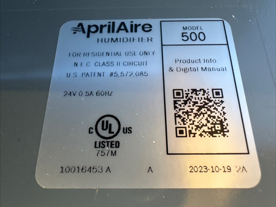 AprilAire 500M Whole-House Humidifier for Homes up to 3,600 Sq. Ft. | eBay
