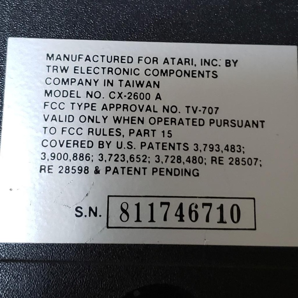 ATARI CX-2600 A HOME VIDEO GAME CONSOLE ! N911 I | eBay
