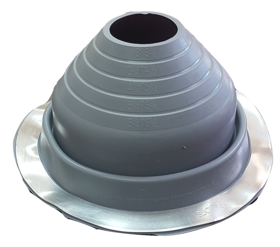 High Temp. Metal Roofing Pipe Boot Flashing, 1/4" to 19" Pipes | eBay