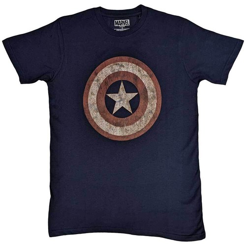 OFFICIAL LICENSED CAPTAIN AMERICA SHIELD DISTRESSED T-SHIRT NEW SIZE'S ...