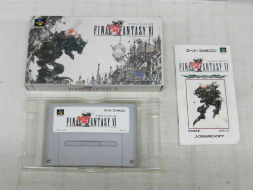 Nintendo Super Famicom Final Fantasy VI FF 6 Japan SFC SNES w/box ...