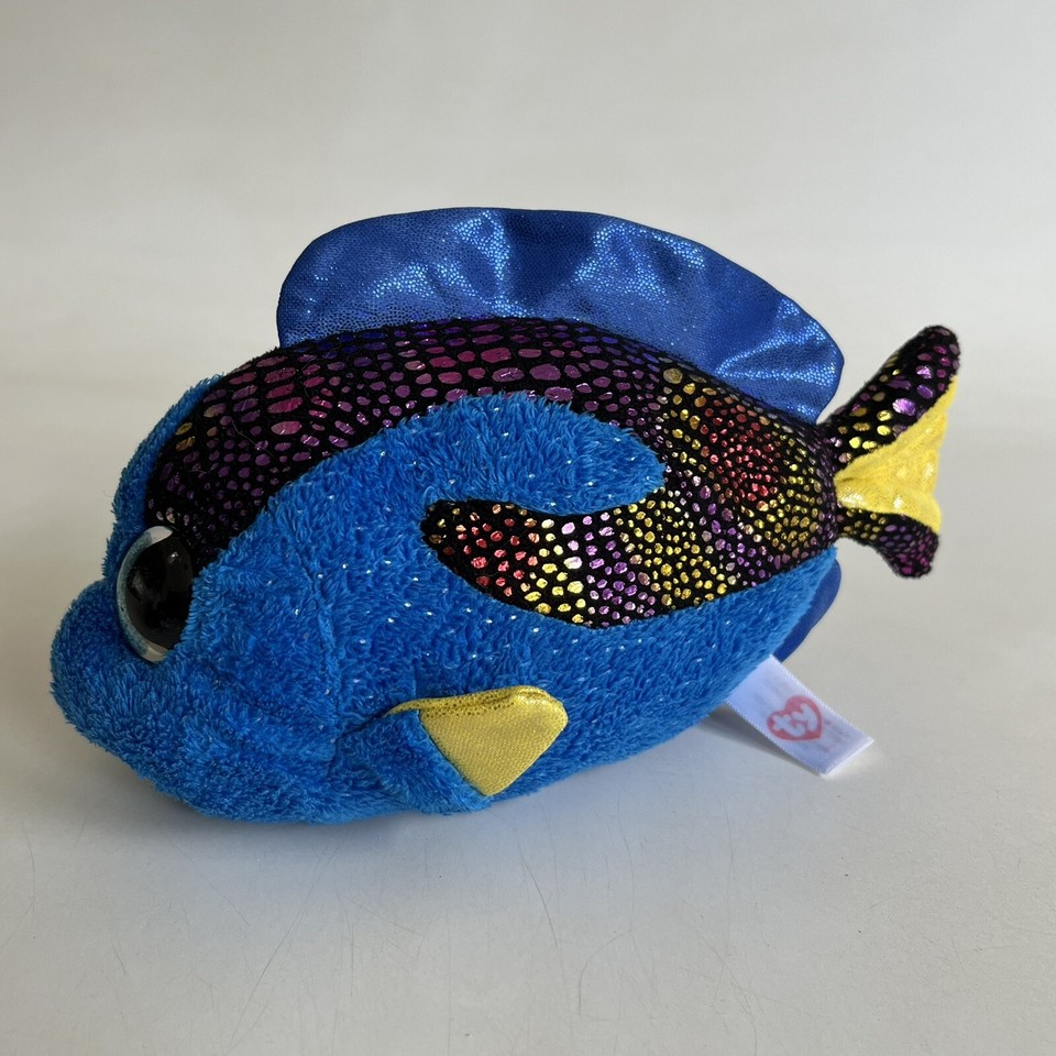 Ty Beanie Boo Bundle Soft Toy Owlette Owl Tracey Dog Aqua Blue Tang ...