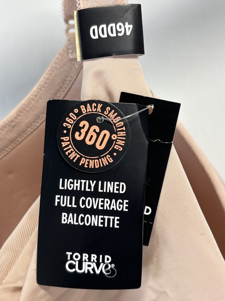 Torrid Curve 360 Lightly Lined Everyday Coverage Bra NWT Size 46DDD ...