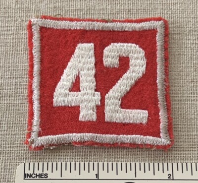Vintage Early TROOP NUMBER 42 Boy Scout Felt Badge PATCH w/ White ...