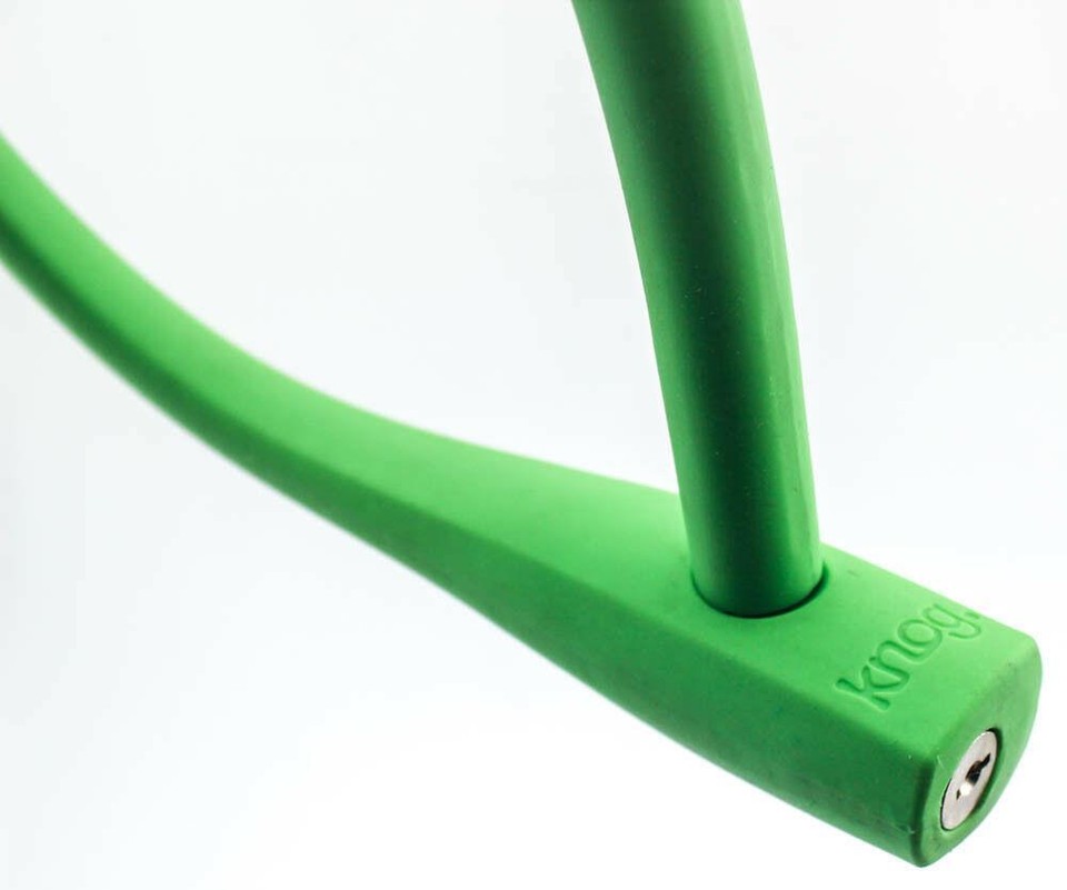 Knog Kabana Cable Bike Lock 740mm Lime Green Silicone Steel Cable Keyed ...