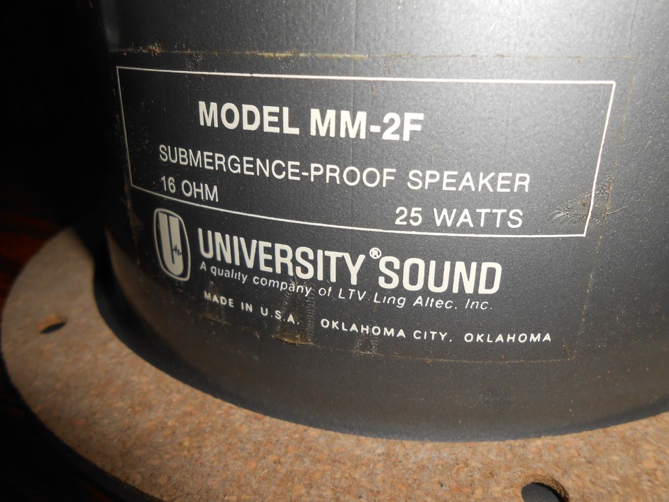 New In Box University Sound MM2F Surface Mount submergence proof ...