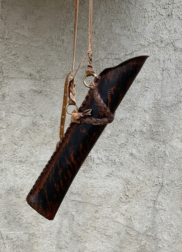 Handmade Leather side Arrow Quiver Indian Islamic Mughal Asian Archery ...