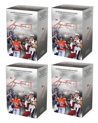 2024 Topps Signature Class NFL Football Value Blaster Box (Lot of 4 ...