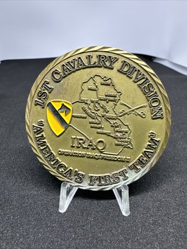 1ST CAVALRY DIVISION "AMERICA'S FIRST TEAM" CHALLENGE COIN | eBay