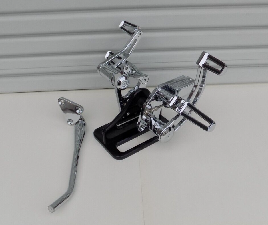 OUTLAW CHROME FORWARD CONTROLS & KICKSTAND 2000-2017 SOFTAIL HARLEY ...