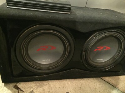 Two Alpine Type R 12" Inch Car Audio Subwoofers (Pair) Stereo | eBay