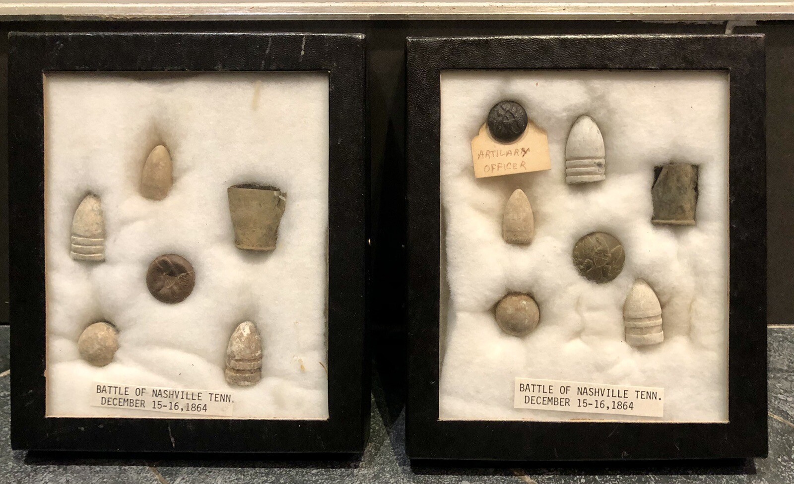 Lot Of 13 Civil War Relics From The Battle Of Nashville 15-16, 1864 ...