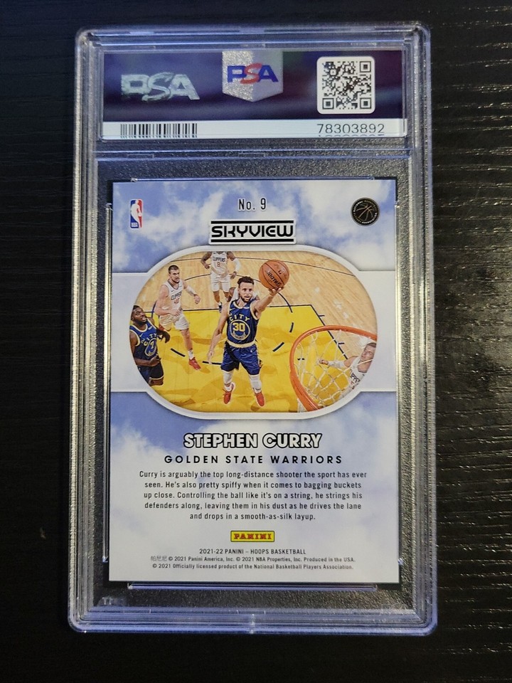2021-22 Hoops Stephen Curry Skyview #9 PSA 10 Winter SP RARE | eBay