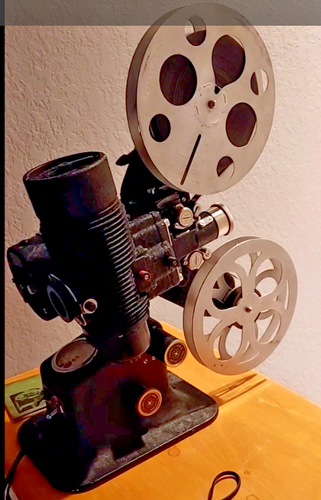 Bell & Howell 16mm Projector Filmo 57 Model JL w/Voltmeter W/ Woody ...
