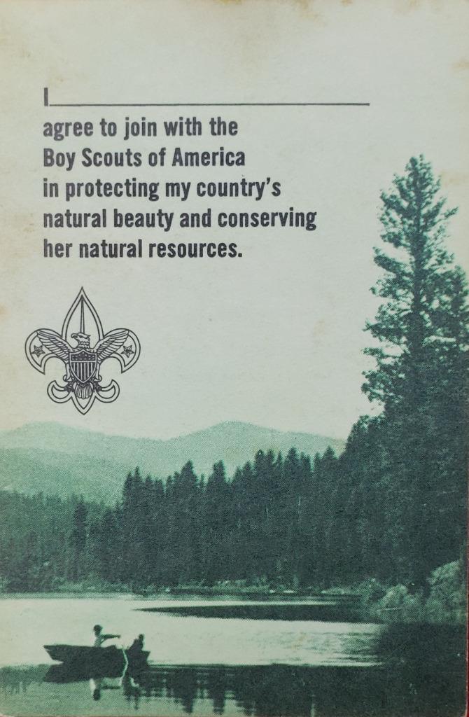 Outdoor Code Wallet Card 1967 Printing - MINT - BSA/Boy Scouts of ...