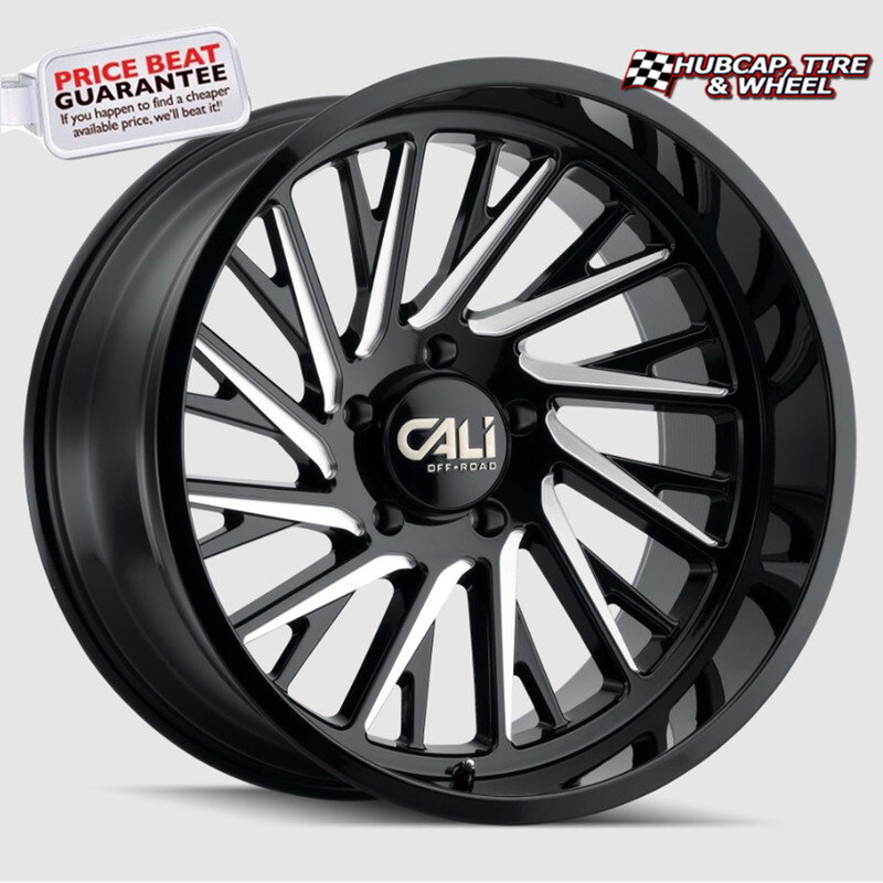 CALI OFF-ROAD PURGE 9114 GLOSS BLACK MILLED - 22X12 - 8-170 BP, -51 MM ...