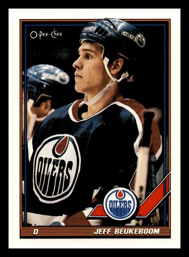 1991-92 O-Pee-Chee Jeff Beukeboom #284 Edmonton Oilers Mint | eBay