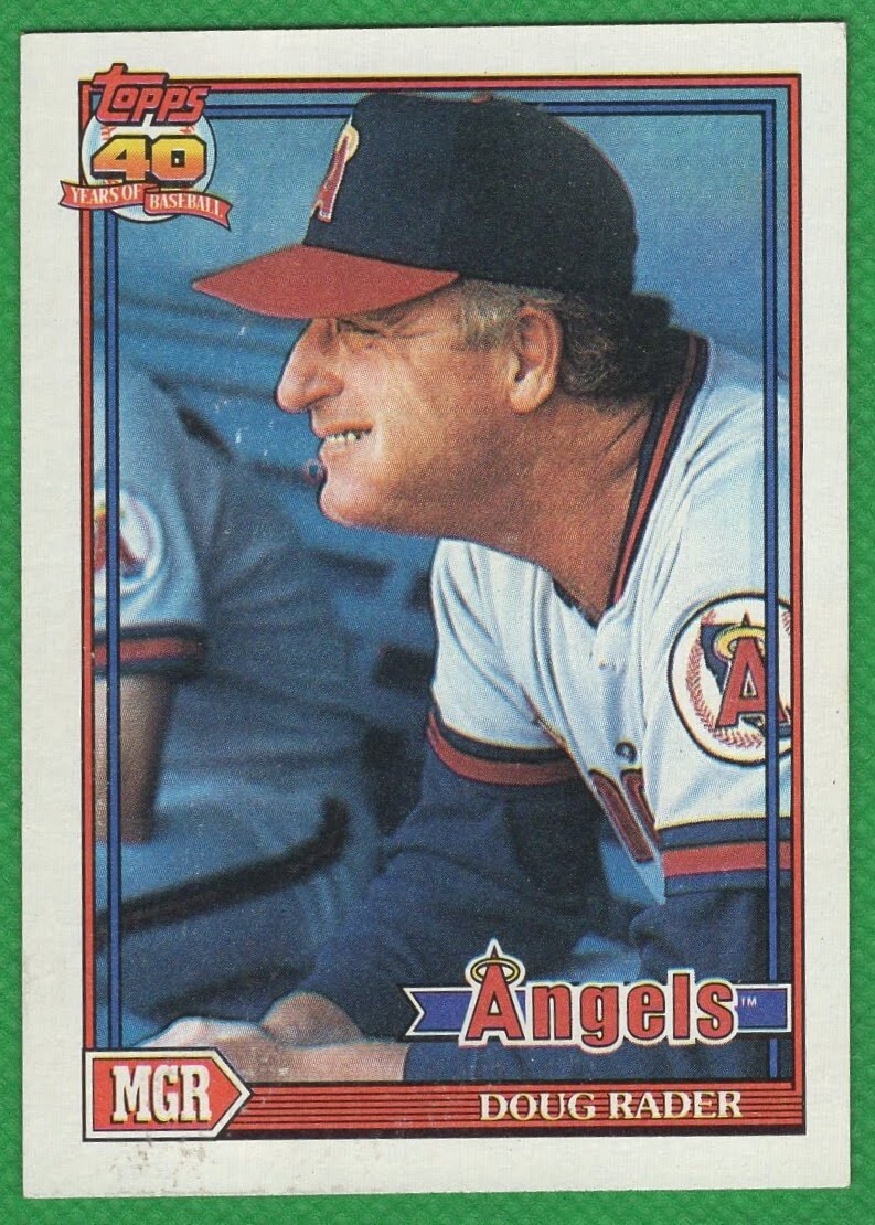 Doug Rader - 1991 Topps #231 - California Angels Baseball Card | eBay