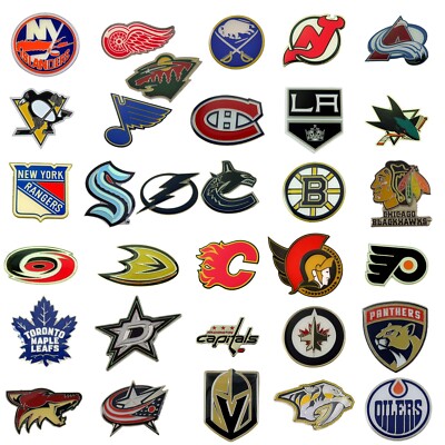 NHL Hockey Lapel Pin Official Team Logo Sports Licensed Choose Your ...