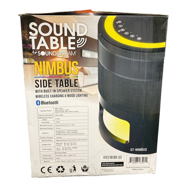 Soundstream Sound Table with Built-in Bluetooth 5.0 Speaker System ...
