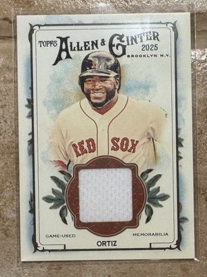 2025 Topps Allen & Ginter David Ortiz Game Used Relic #AGR-DO Red Sox ...