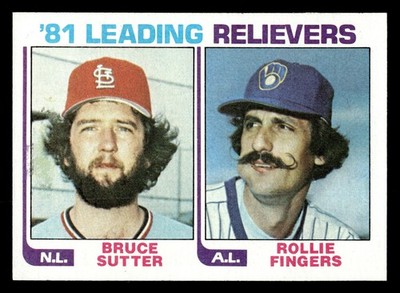 1982 Topps Bruce Sutter Rollie Fingers #168 | eBay