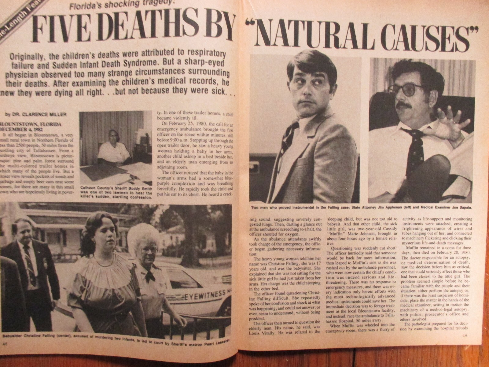 1984 Front Page Detective Maga(CHRISTINE FALLING/JIMMY LEE GRAY/STUART ...