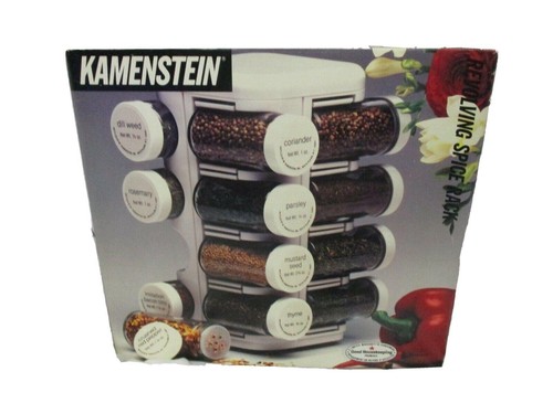 Kamenstein Plastic16 Glass Jar Revolving Spice Rack | eBay
