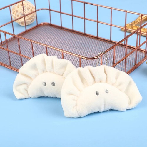Cute Dumpling Plush Keychains Creative Pendant Key Ring Soft Stuffed ...