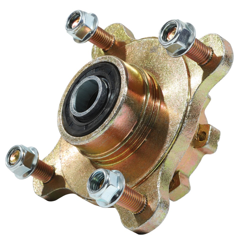 4 Bolt Front Wheel Hub Bearing Steering Spindle Assembly For ATV Quad ...