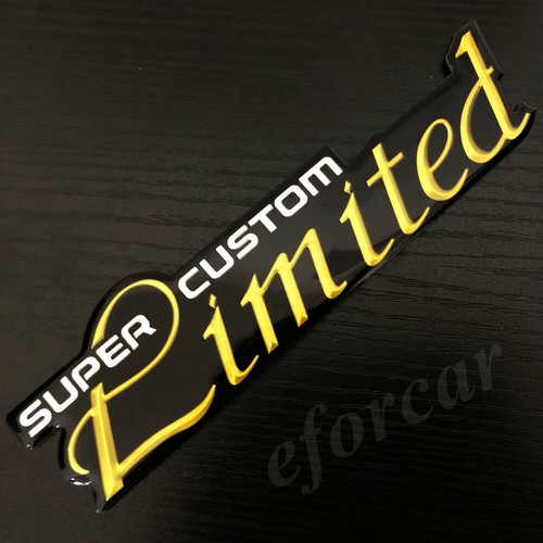 Limited Super Custom Car Fender Emblem Trunk Rear Sport Badge Decal ...