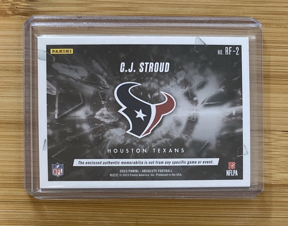 2023 Panini Absolute Football C.J. Stroud Rookie Force Patch RC RF-2 💥 ...