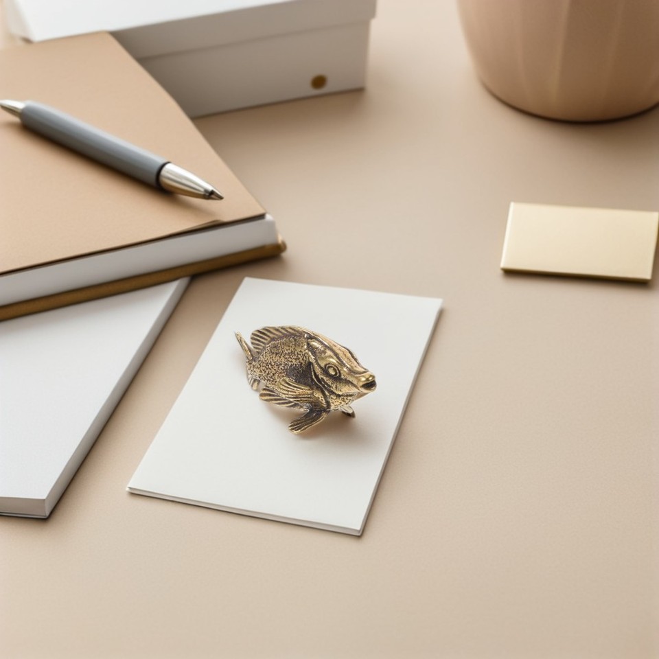 Fish Shaped Brass Ornaments Copper Animal Figurine Antique Decor | eBay ...