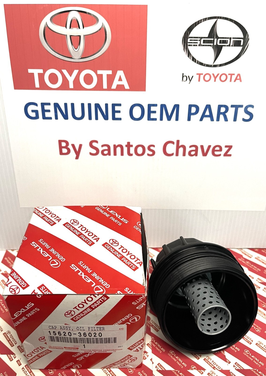 Toyota & Scion Oil Filter Housing cap Holder GENUINE OEM PART 15620 ...