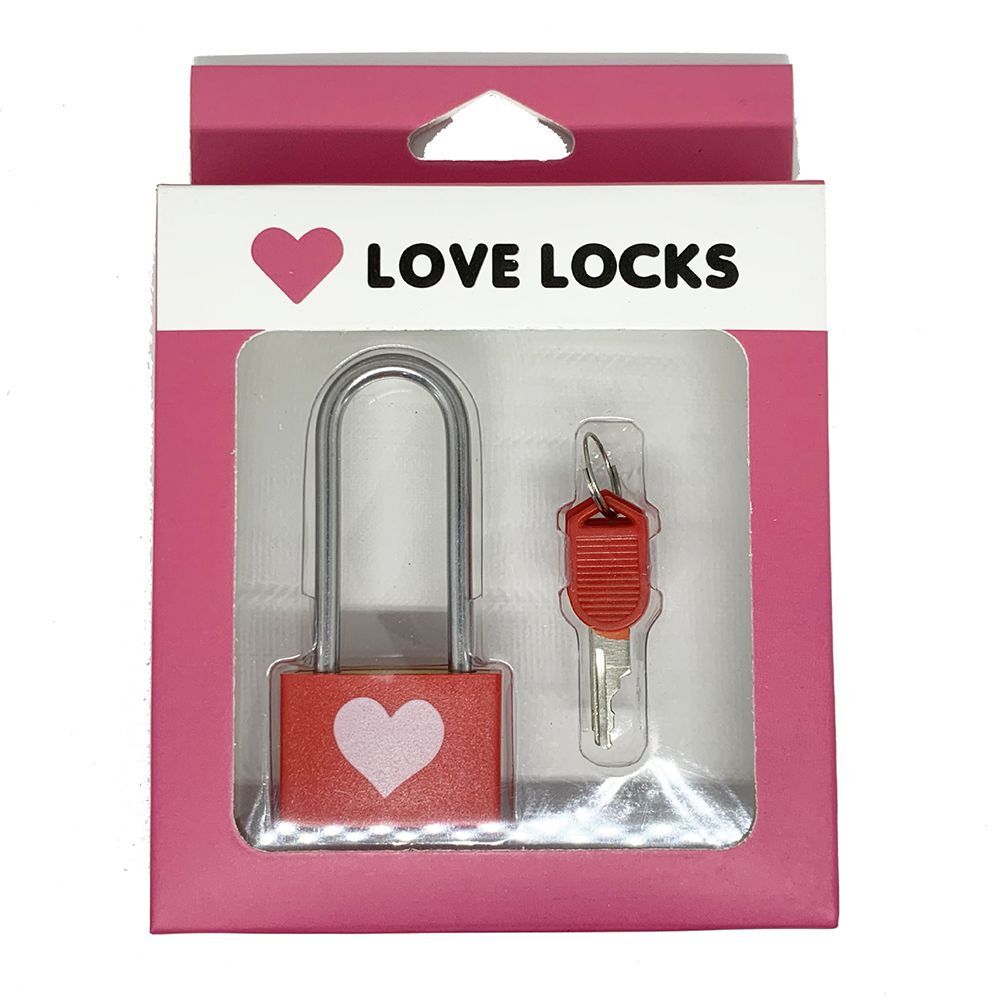 Locker ABS Anti-theft Long Handle Couple Lock Padlock Love Lock ...