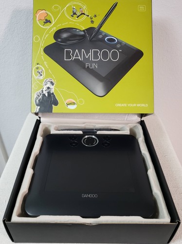 Wacom Bamboo Fun CTE450K USB Drawing Tablet With Mouse & Pen Black In ...