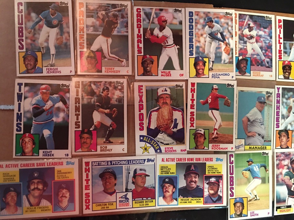 1984 Topps Baseball Cards Complete Your Set NM-MT (Choose your cards ...
